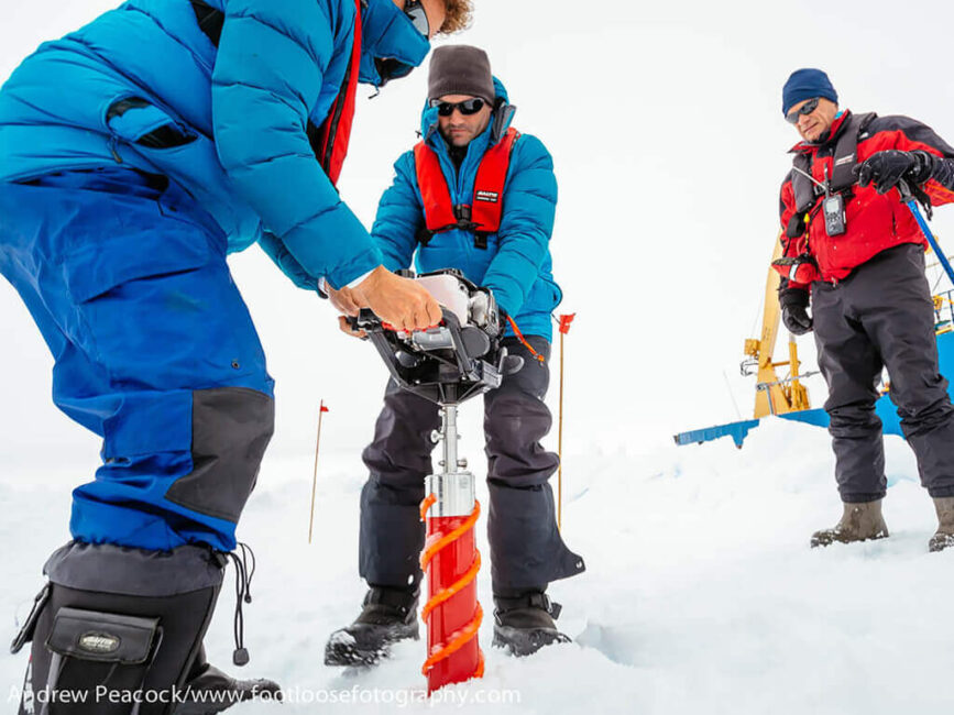 Ice Coring Photo Gallery - Kovacs Ice Drilling & Coring Equipment