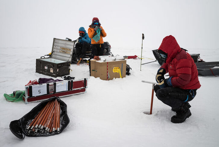 Ice Coring Photo Gallery - Kovacs Ice Drilling & Coring Equipment