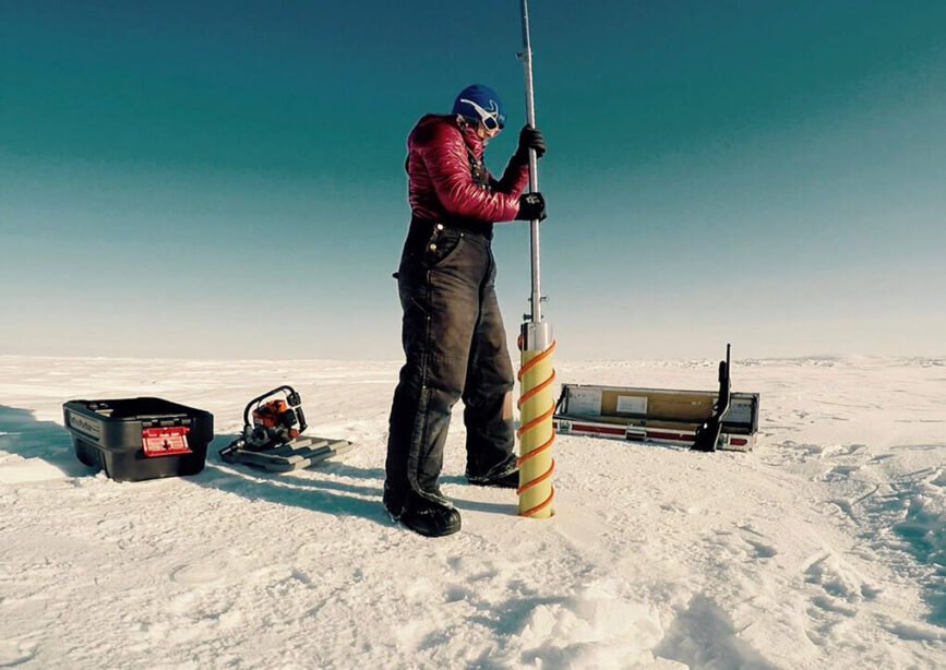 Ice Coring Photo Gallery - Kovacs Ice Drilling & Coring Equipment